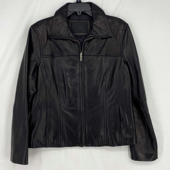 Avanti | Jackets & Coats | Avanti Womens Size Large Zip Front Leather ...